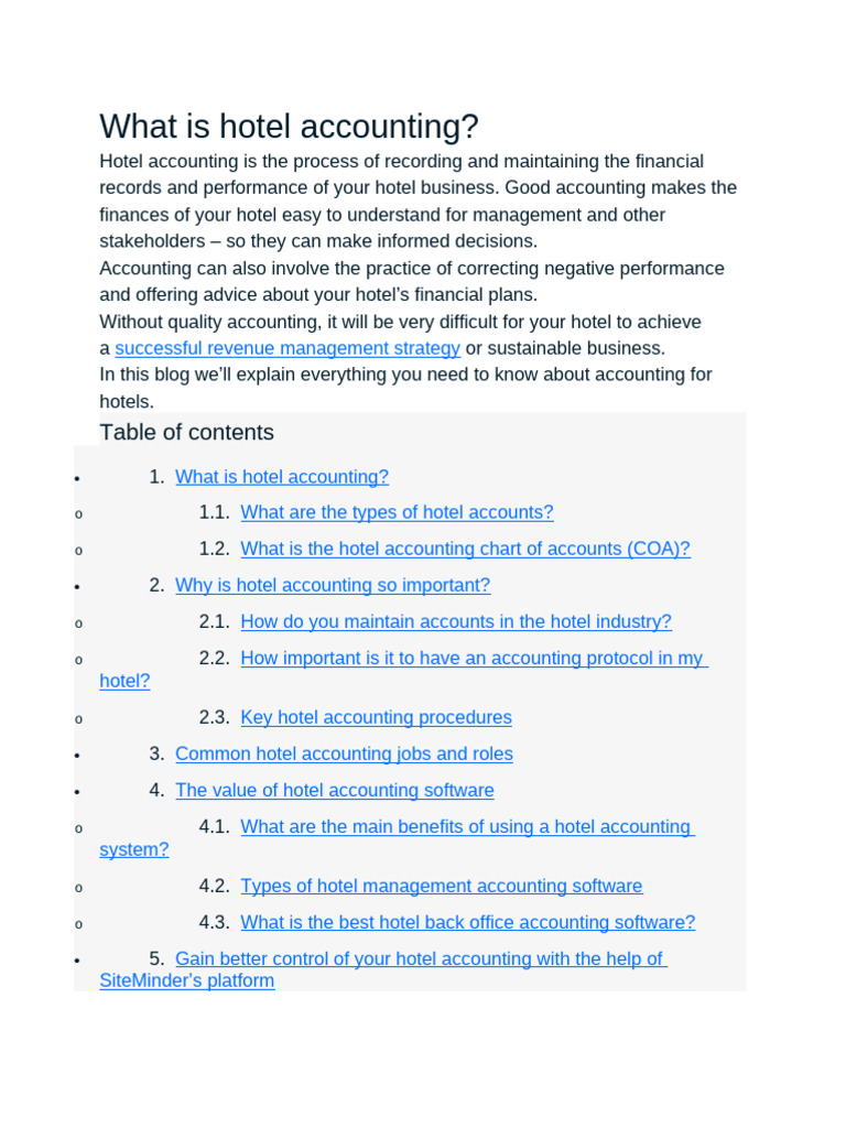Notes of Hotel Accountancy | PDF | Expense | Equity (Finance)