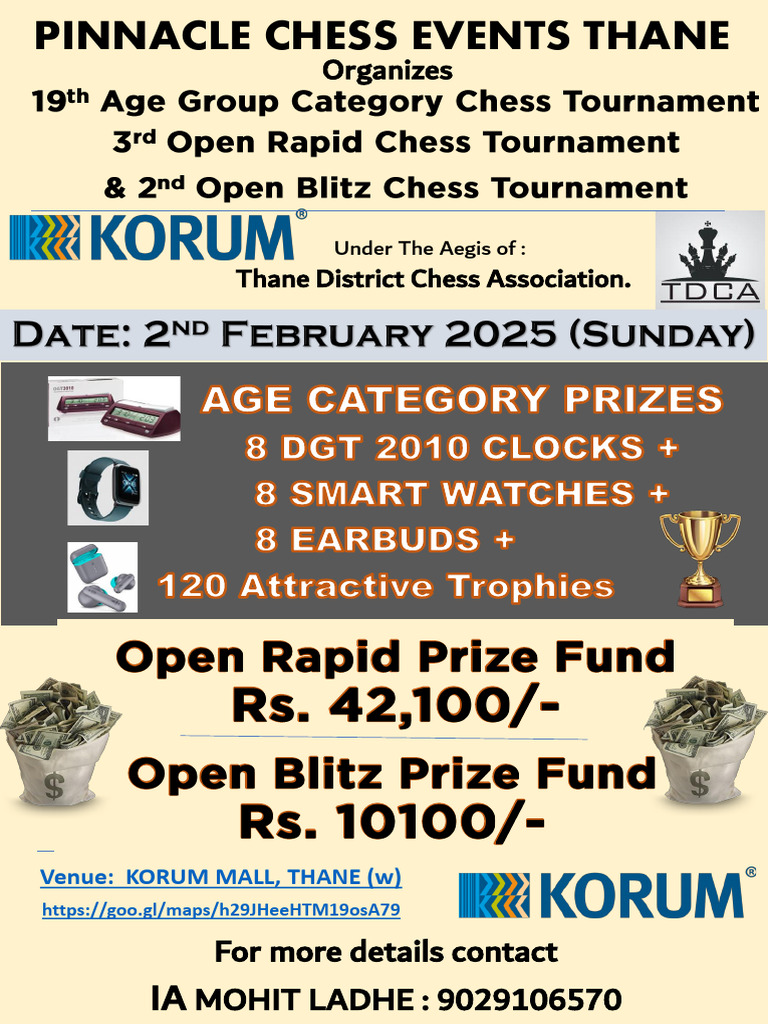2nd Feb - Korum Chess Tmt-2 | PDF | Game Rules | Gaming
