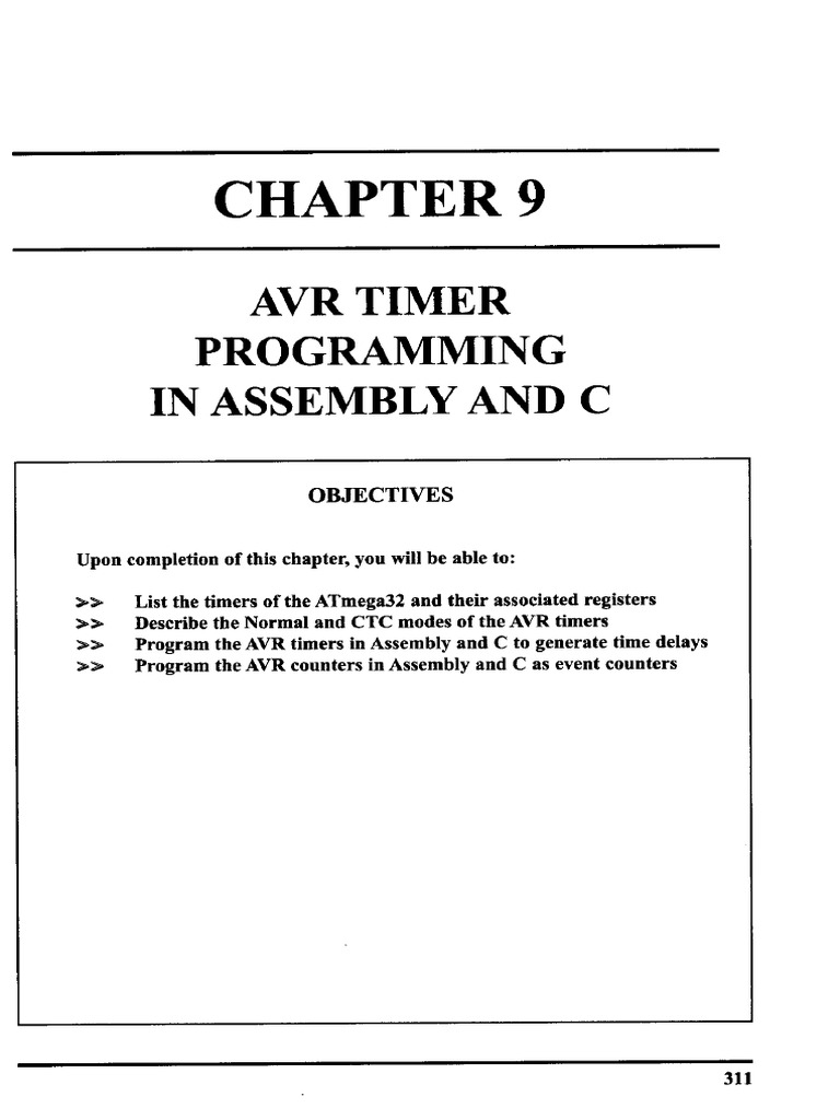 CH9__AVR Microcontroller and Embedded Systems (1) | PDF