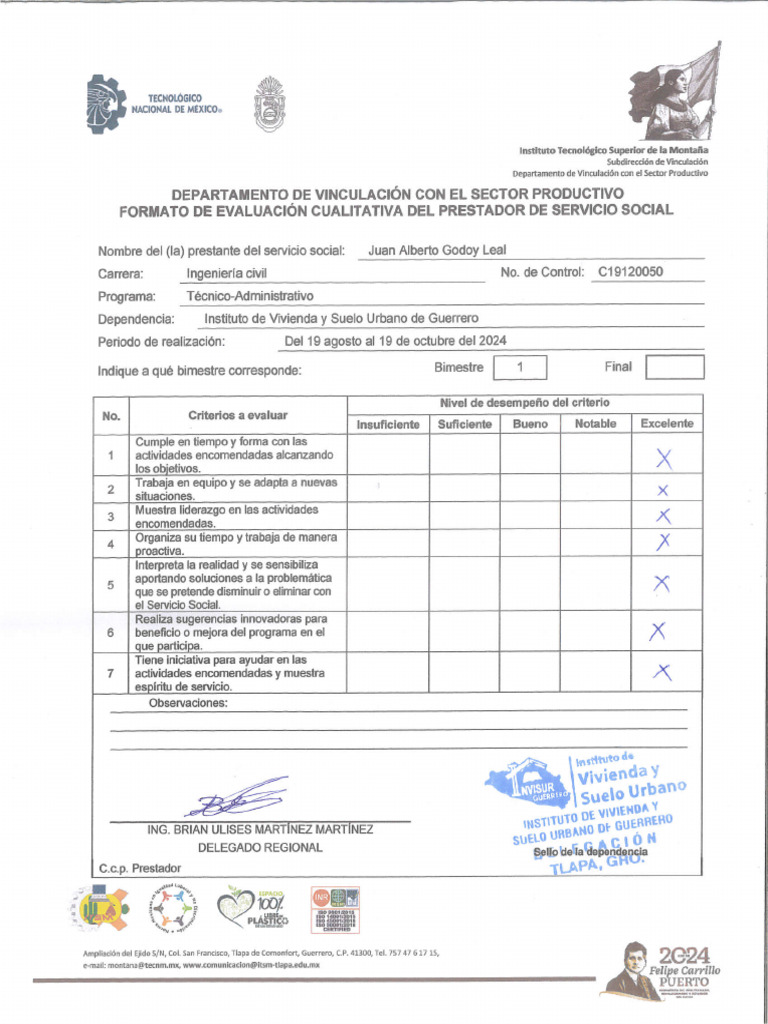 ICIV-Anexo XXIII 1er BIM Juan Alberto Godoy Leal | PDF