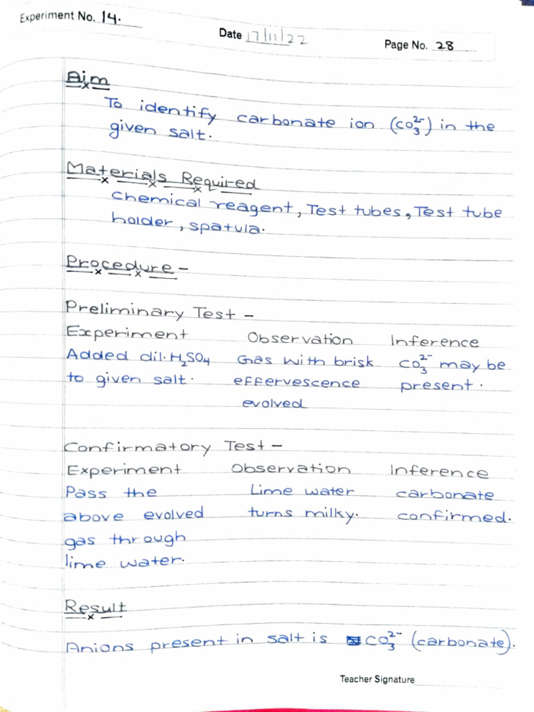 Chem Experiment 14-17 | PDF | Sulfide | Physical Chemistry