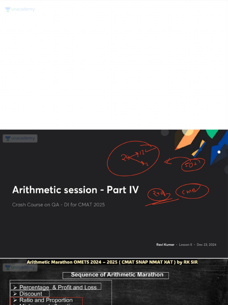 Arithmetic Session Part IV With Anno | PDF