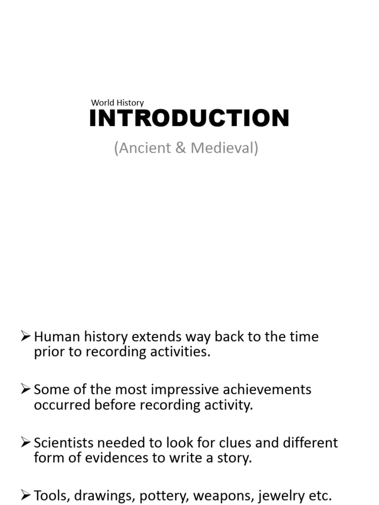 Overview of Ancient World History | PDF | Human | Ancient History