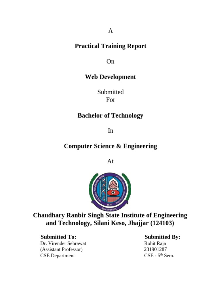 Rohit Raja PT1 | PDF | Web Development | World Wide Web