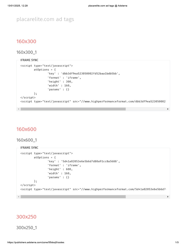 Banner Adsterra Placar Elite | PDF