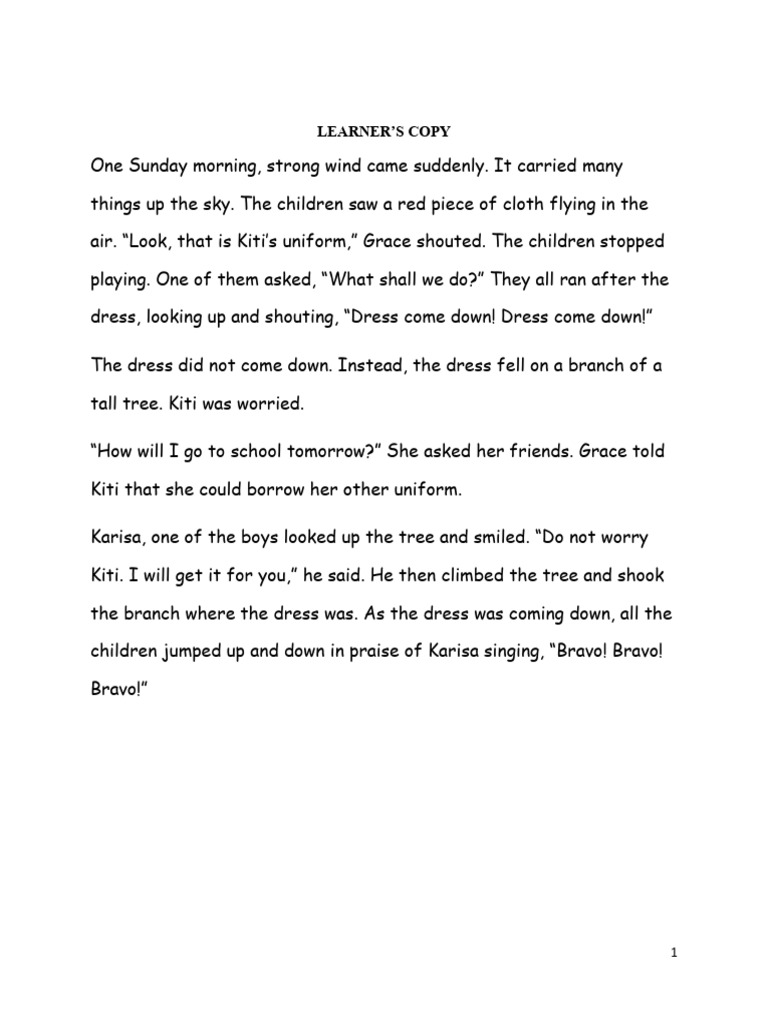 Set 2 Grade 4 Section A Learner's | PDF