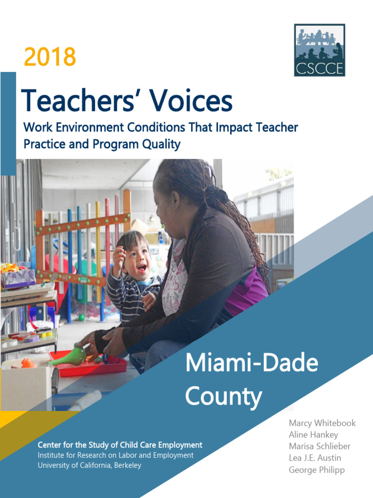 Teachers' Voices Work Environment Conditions That Impact Teacher ...