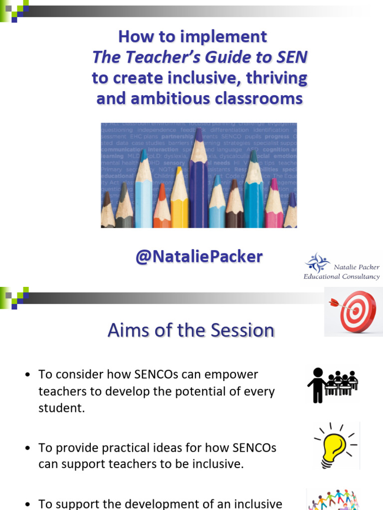 Inclusive SEN Strategies for Teachers | PDF | Teachers | Curriculum
