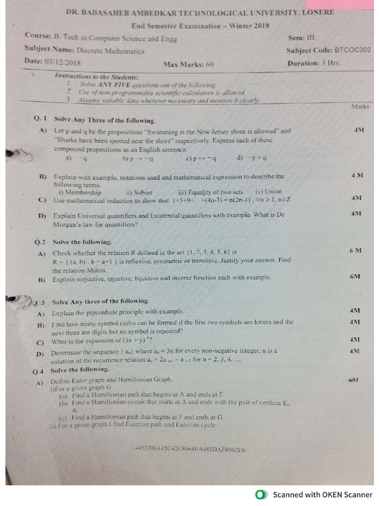 Dbatu Da Pyq RDX 04 | PDF