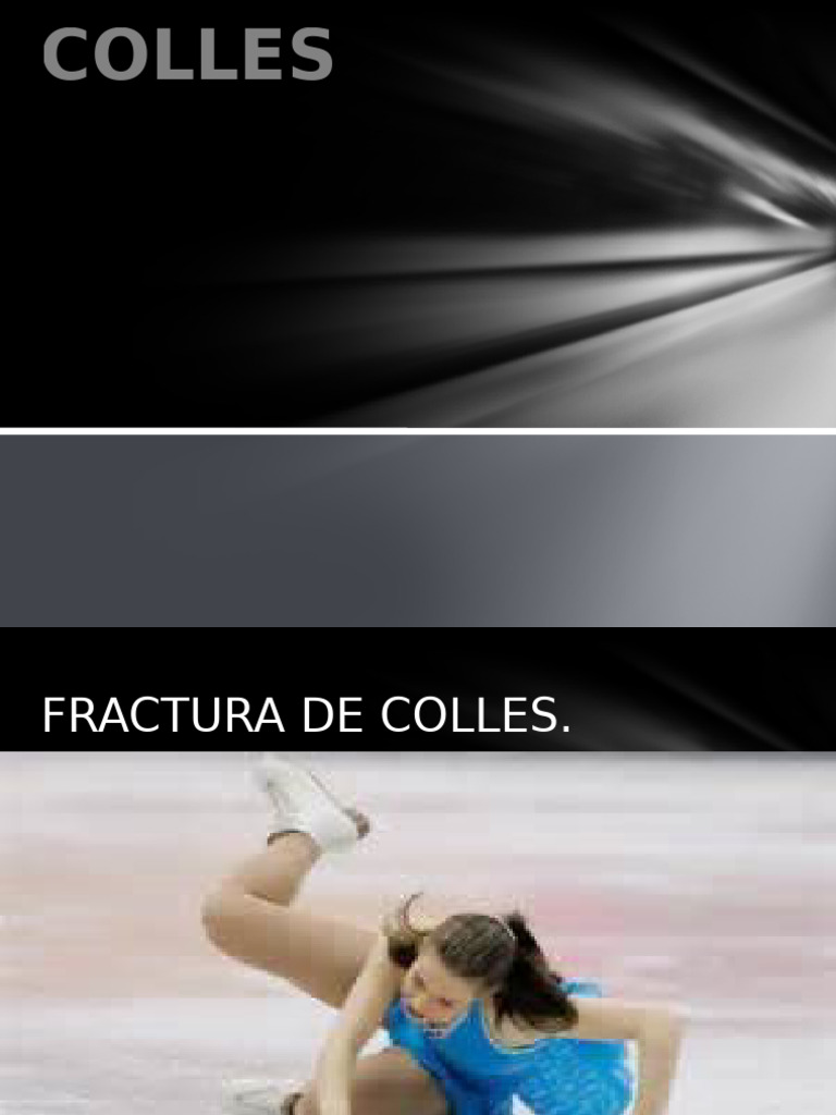 Fractura de Colles | PDF | Enfermedades y trastornos | Medicina CLINICA