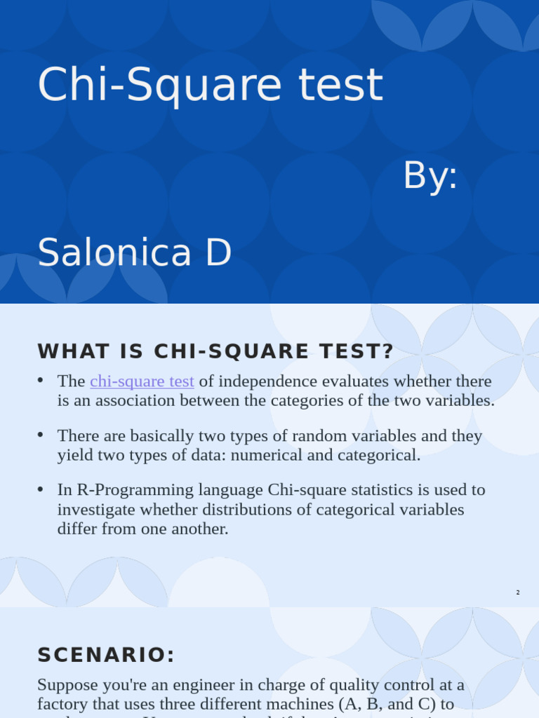 R Programming: Chi - Square Test | PDF | Chi Squared Test | Statistical ...