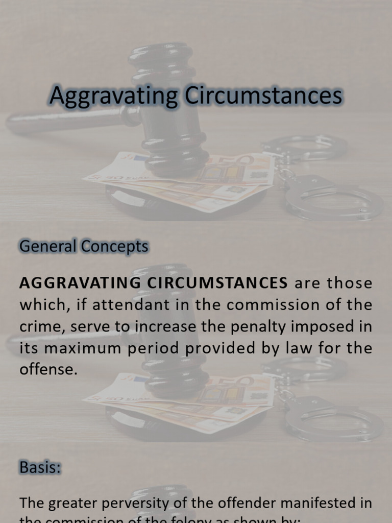 Article 14 Aggravating Circumstances | PDF | Murder | Crimes