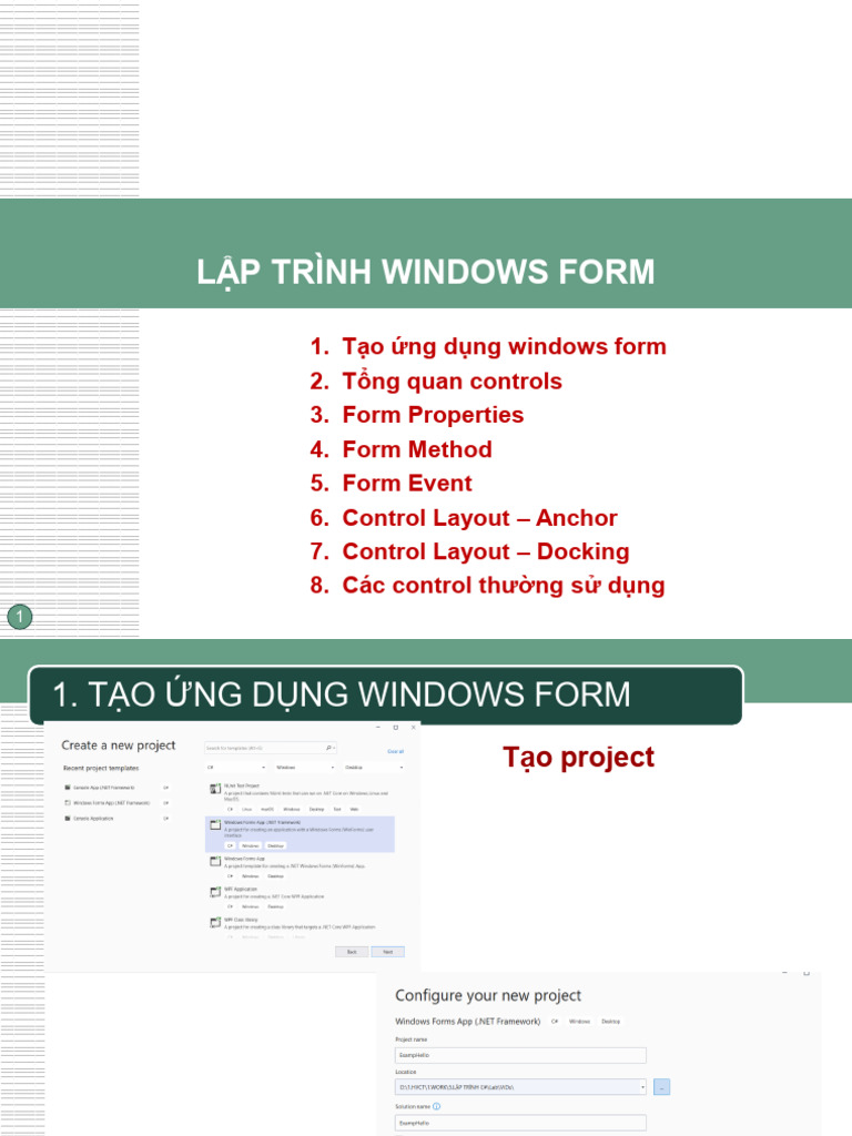 Lap trinh Windows Forms new | PDF