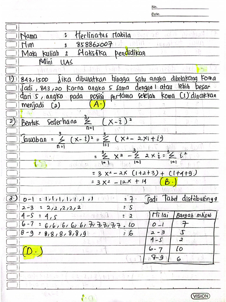 UAS MINI - Herlinatus Nabila - 858862007 | PDF