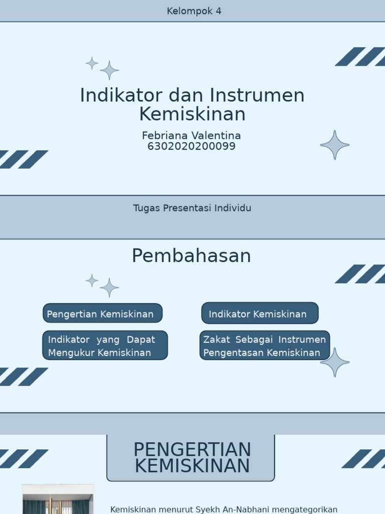 Kel. 4 Indikator Dan Instrumen Kemiskinan | PDF