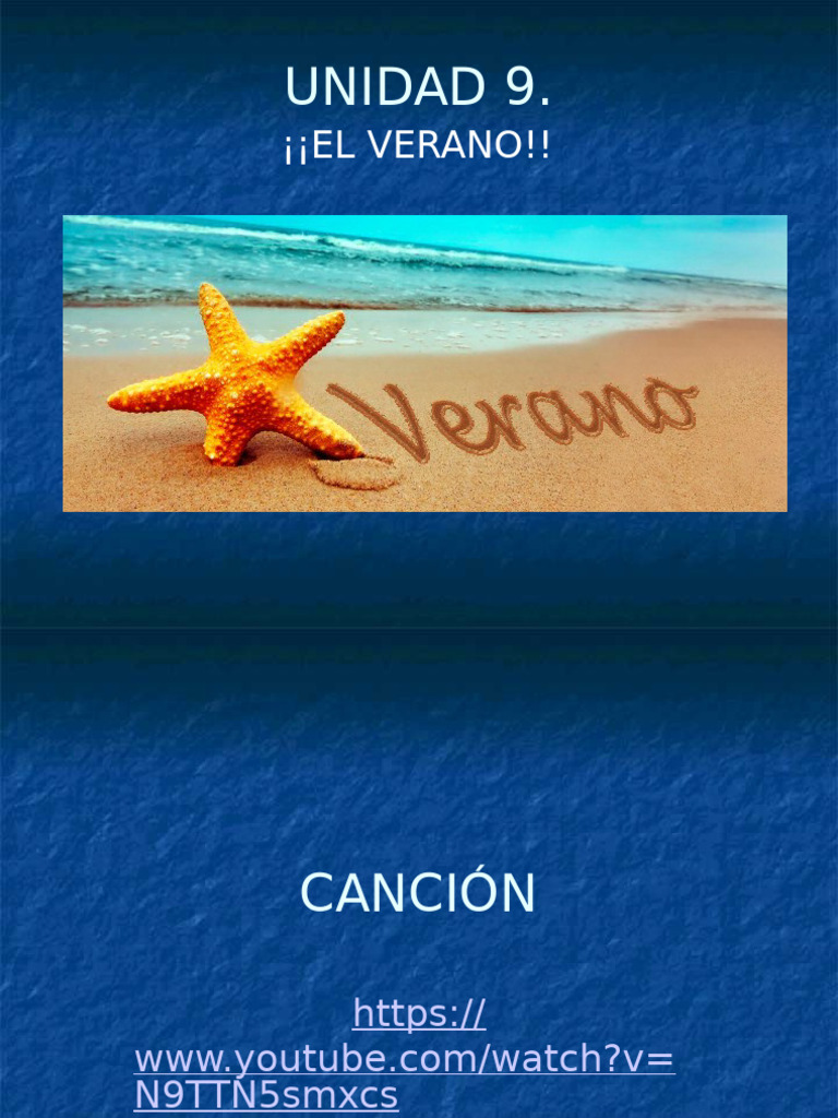 Vocabulario y Actividades de Verano | PDF