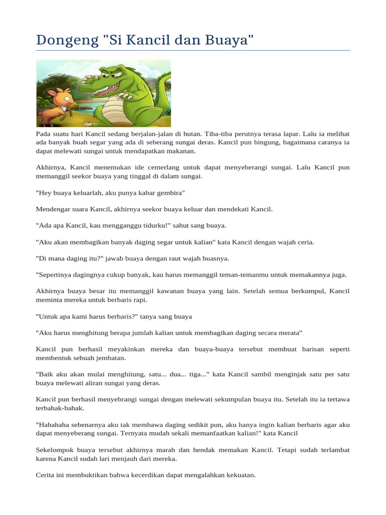 Kumpulan Cerita Dongeng | PDF