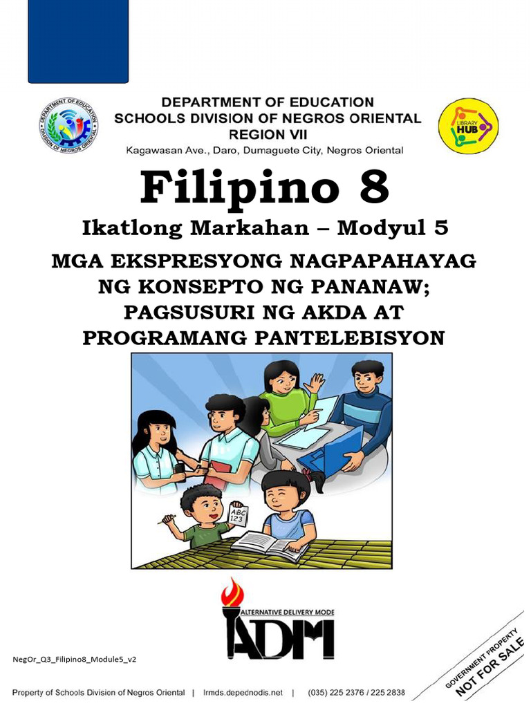 NegOr Q3 Filipino8 Module5 v2 | PDF