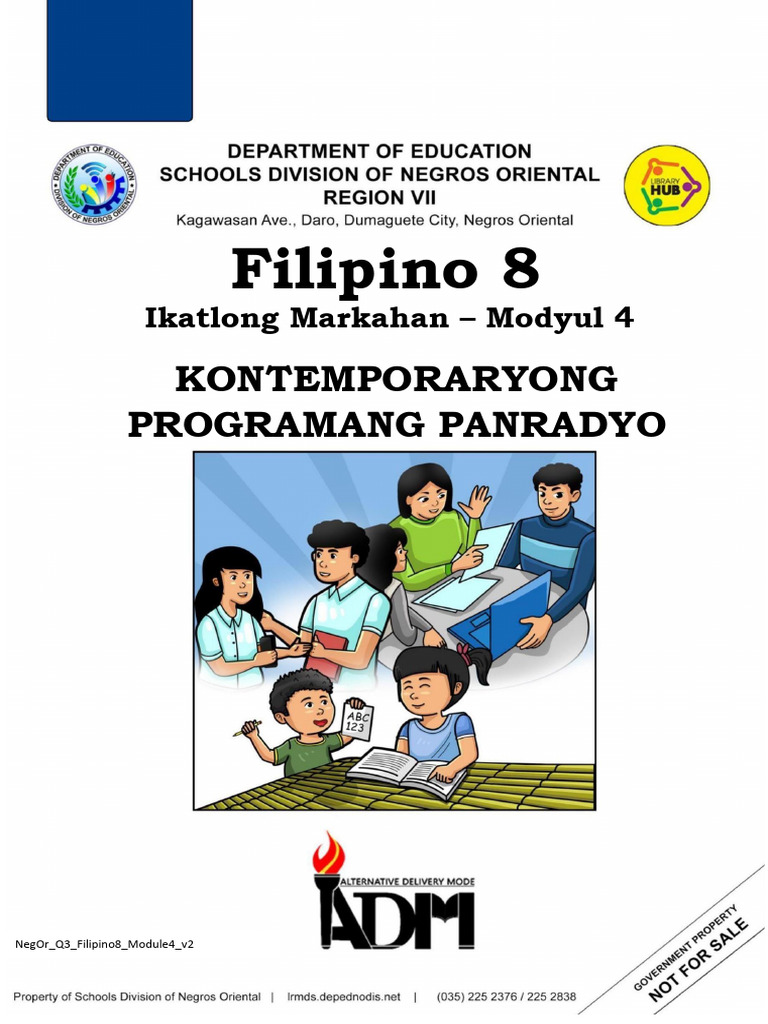 NegOr Q3 Filipino8 Module4 v2 | PDF