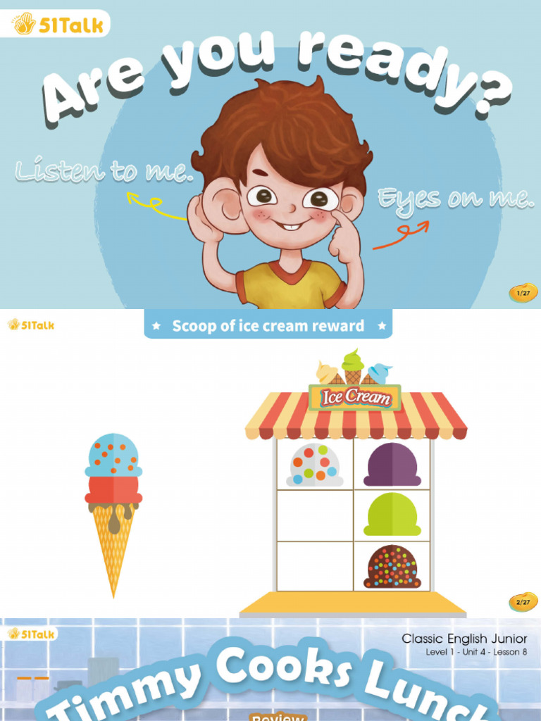 Level 1 - Unit 4 - Lesson 8 - Timmy Cooks Lunch (1) | PDF