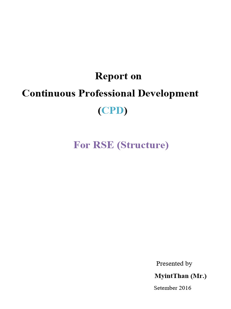 1.report CPD 2016 Setember Cover | PDF