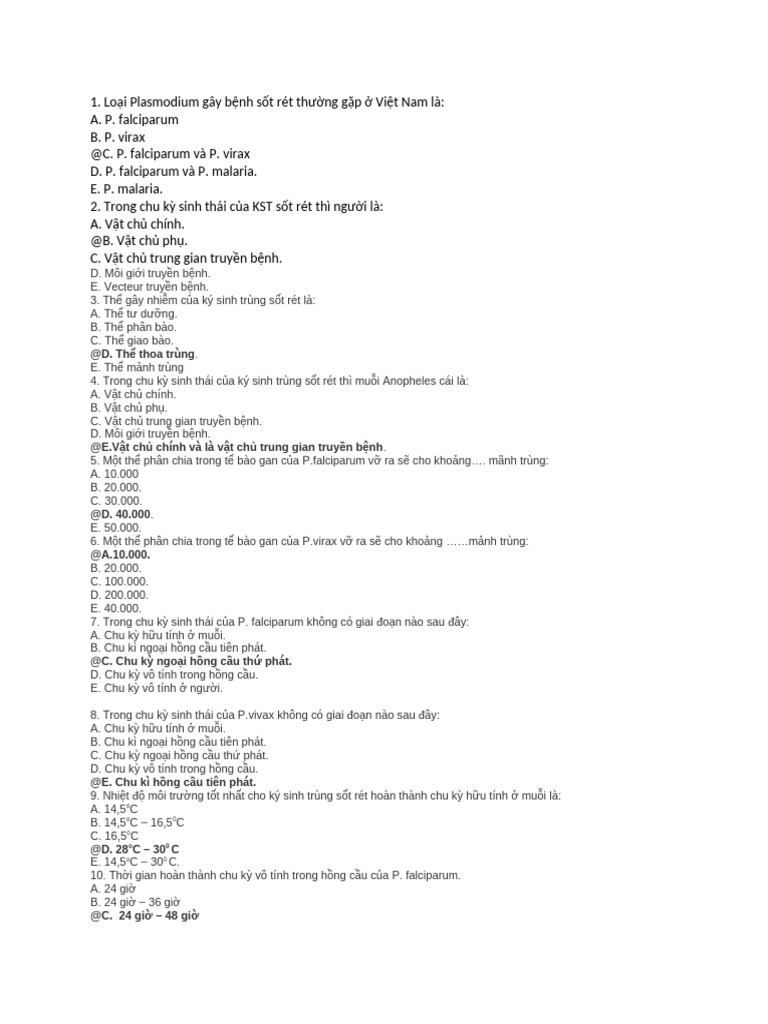 Trắc Nghiem Kst | PDF