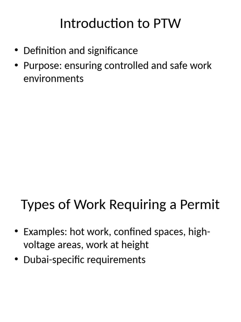 PTW System Presentation | PDF