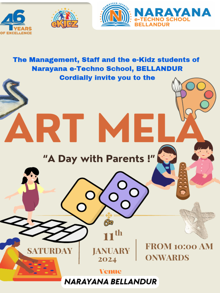 Art Mela Invitation at Narayana Bellandur | PDF