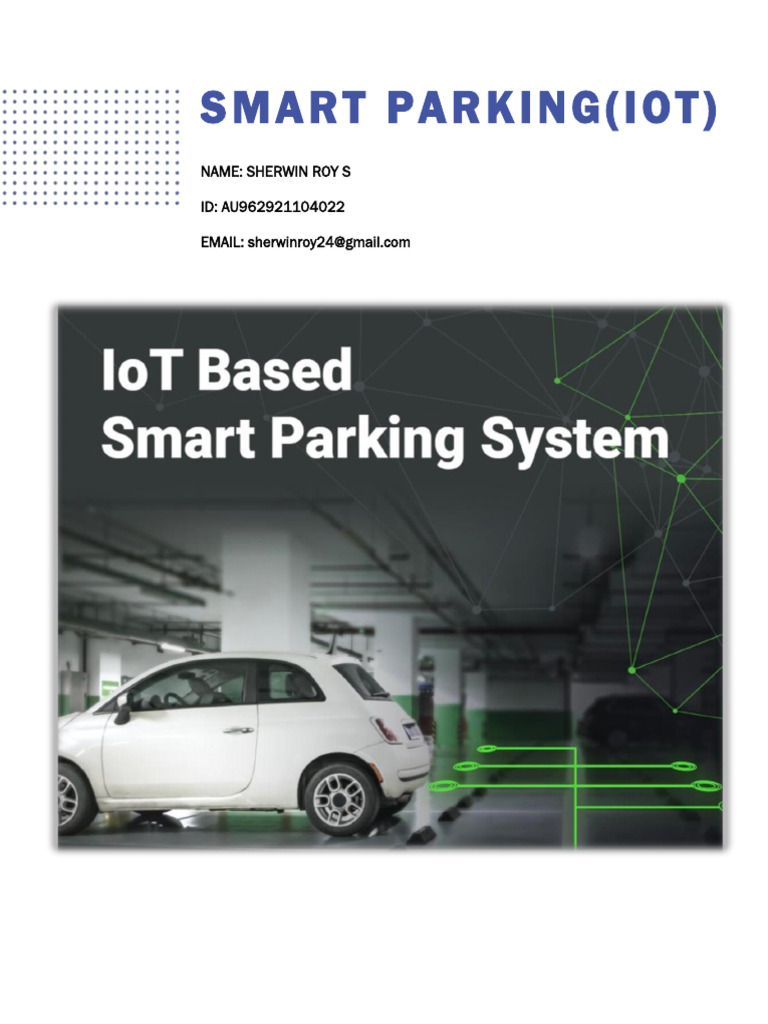 IOT_Phase1 | PDF | Parking | Internet Of Things