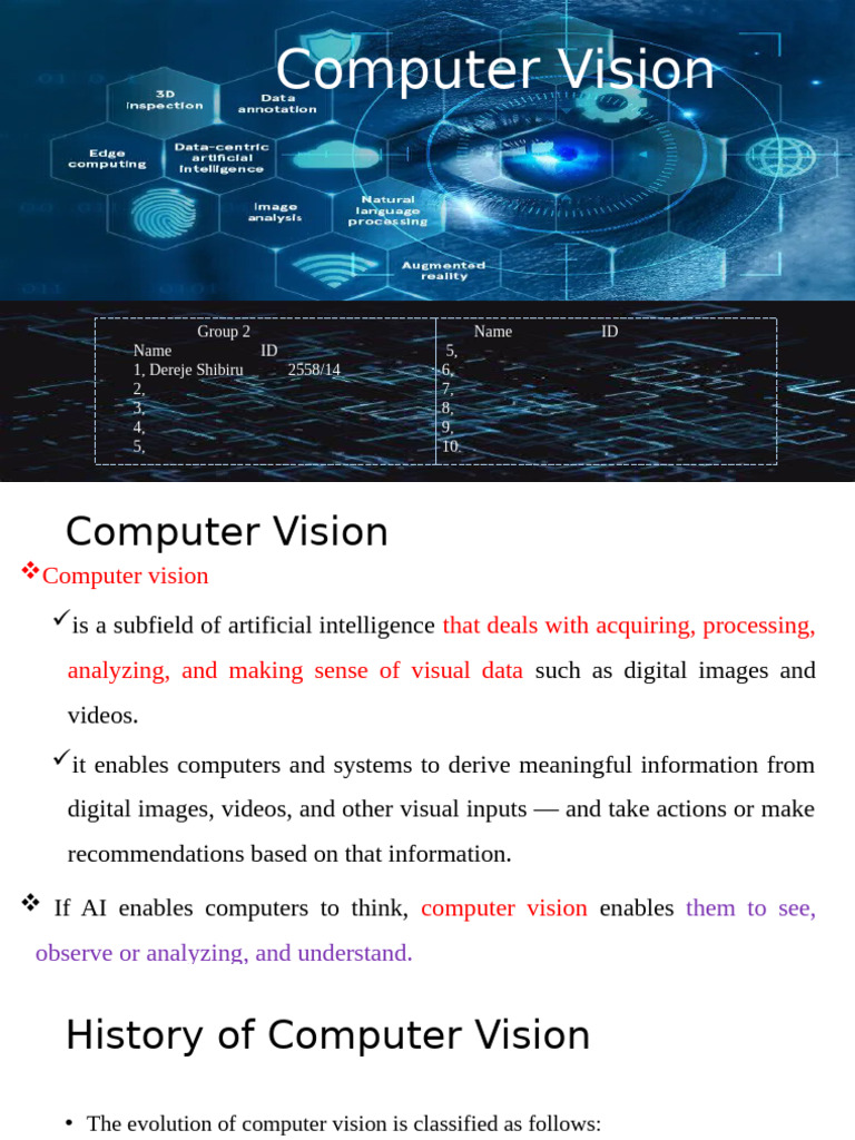 Computer Vision (1) (2) | PDF | Computer Vision | Artificial Intelligence