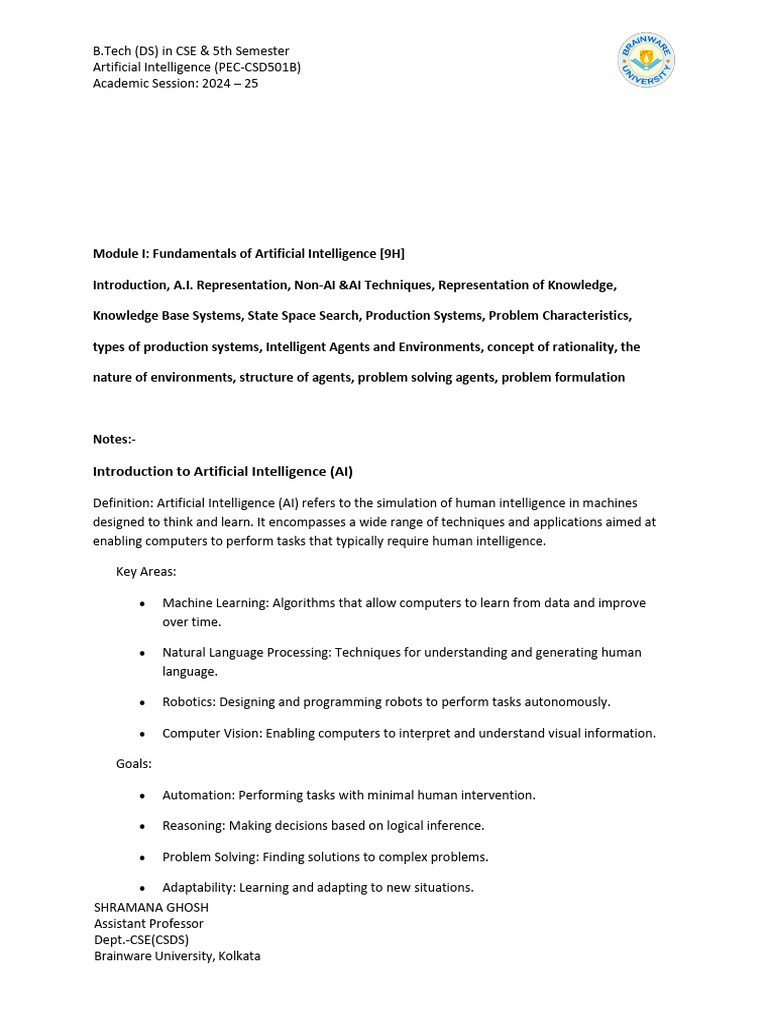 AI_1 | PDF | Artificial Intelligence | Intelligence (AI) & Semantics