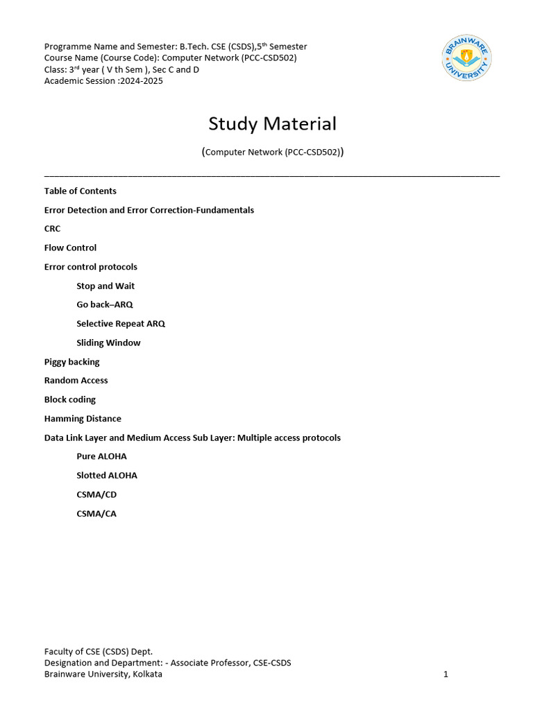 CN_2 | PDF | Transmission Control Protocol | Computer Network