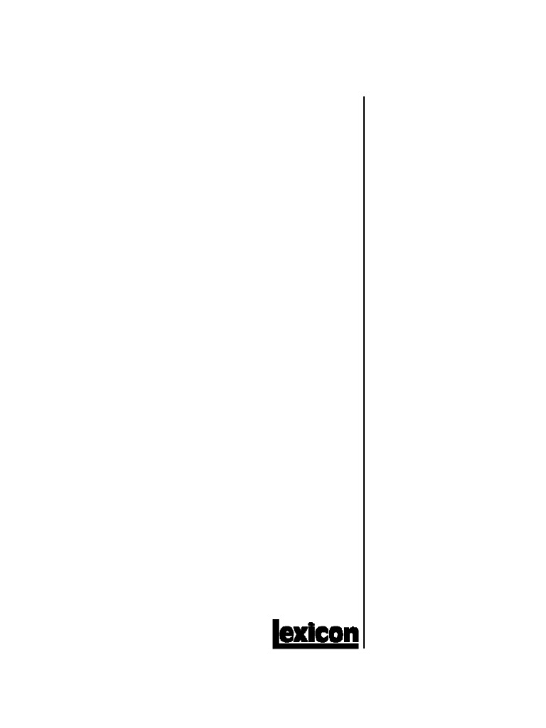 Lexicon MPXG2 | PDF