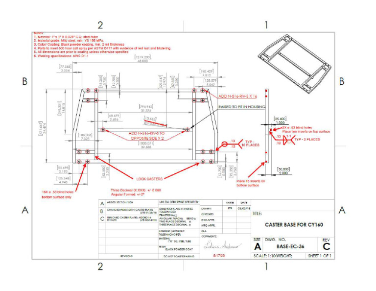Base-Ec-36 - Cy160 Caddy Base 5.17.23 | PDF