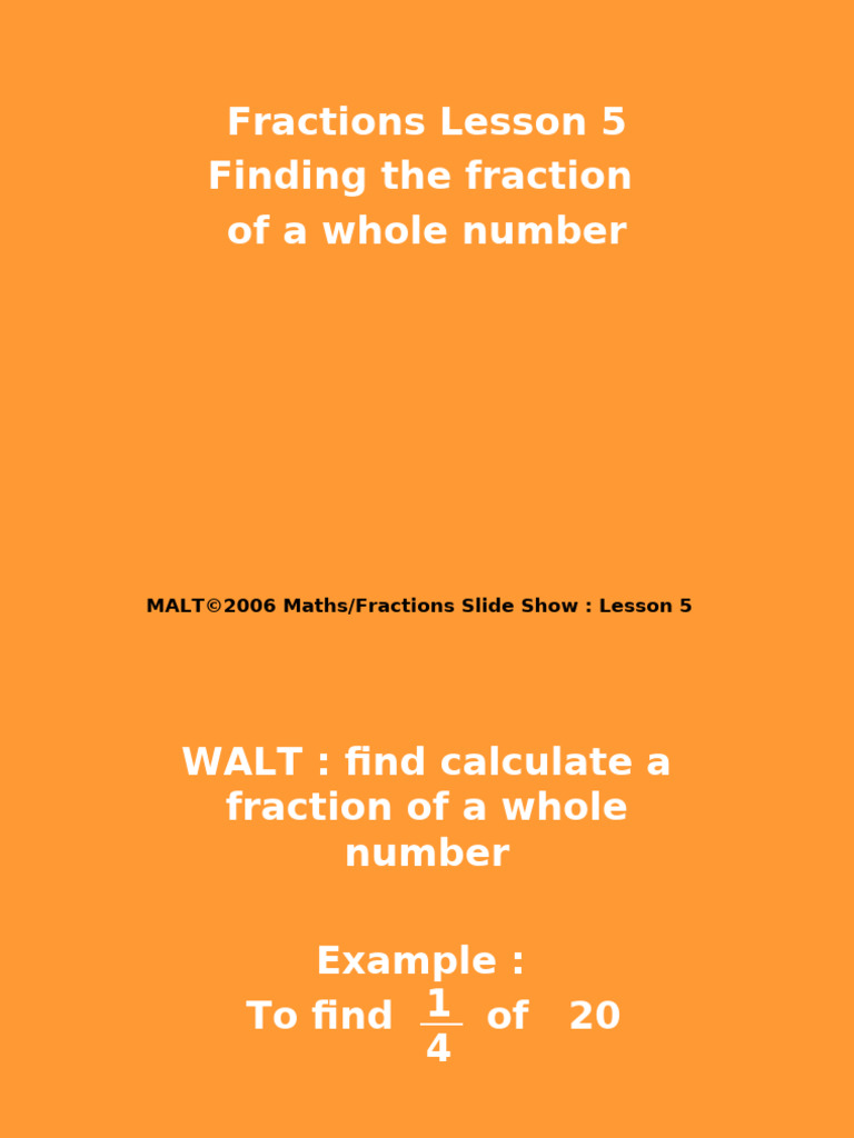 Fractions Lesson5 | PDF