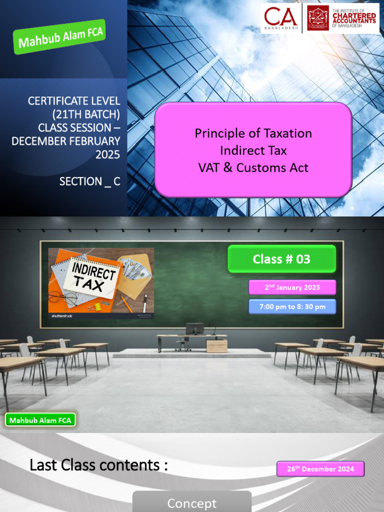 ICAB-Mahbub - Dec 2024 (21th Batch) | PDF | Value Added Tax | Taxes