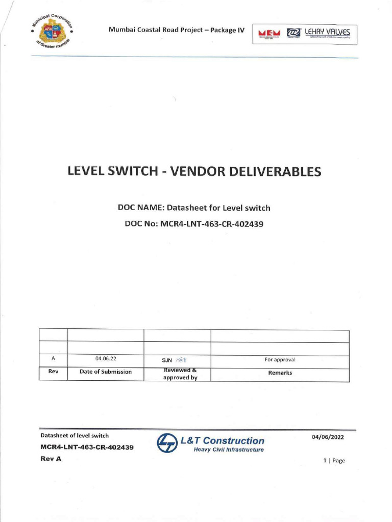 MCRP4-Level Switch | PDF
