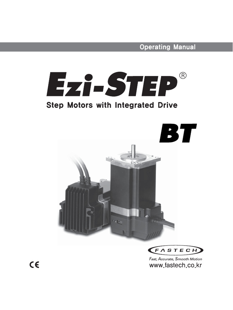 Manual Ezi Step BT Eng Instrukcja Obslugi Naped Krokowy | PDF