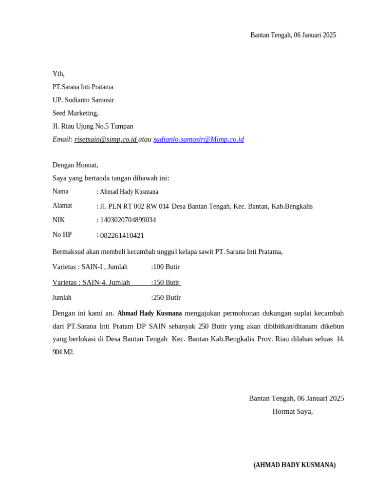 Surat Permohonan - Page-0001 | PDF