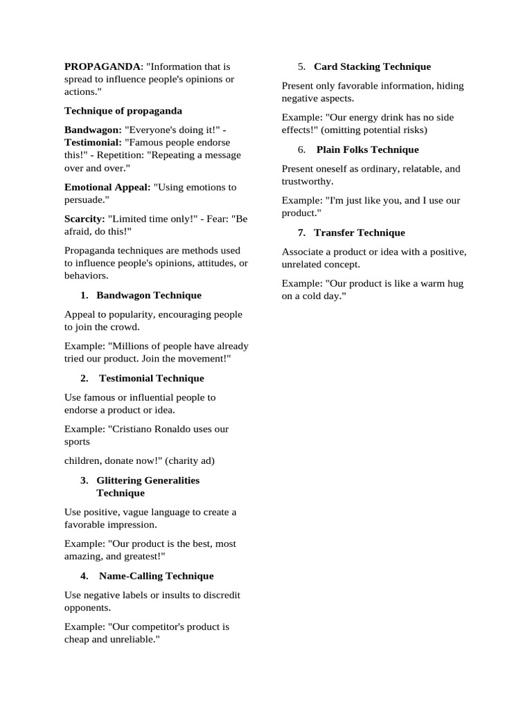 PROPAGANDA G5.Q2 | PDF