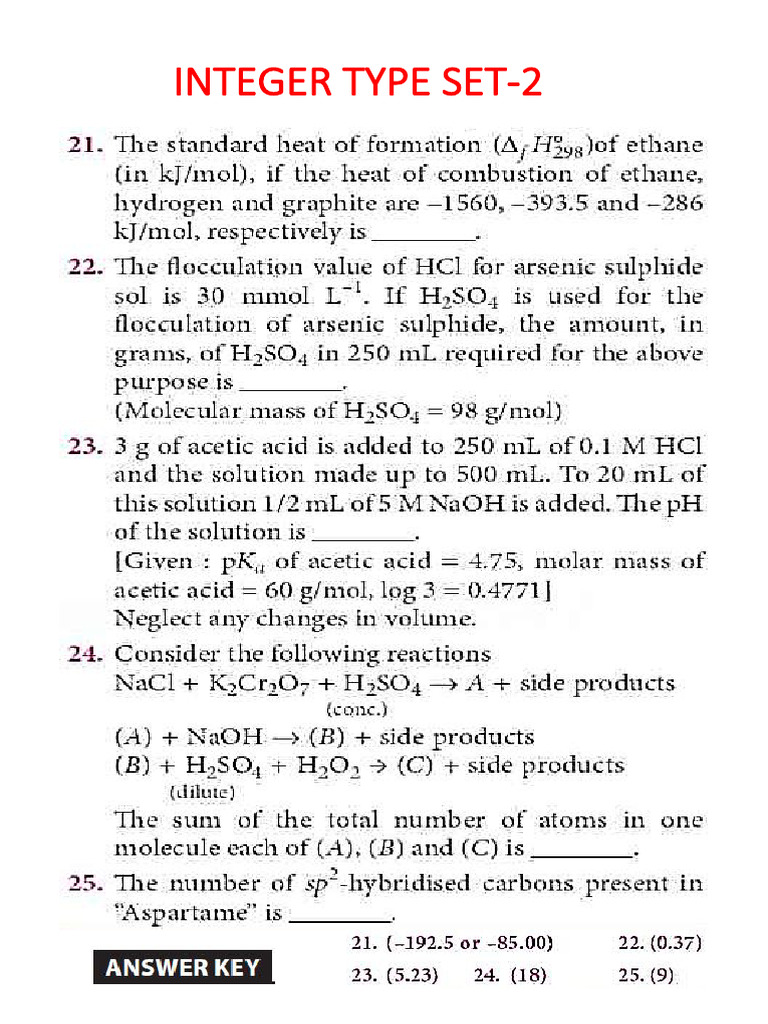 Integer Type Sets Collection | PDF