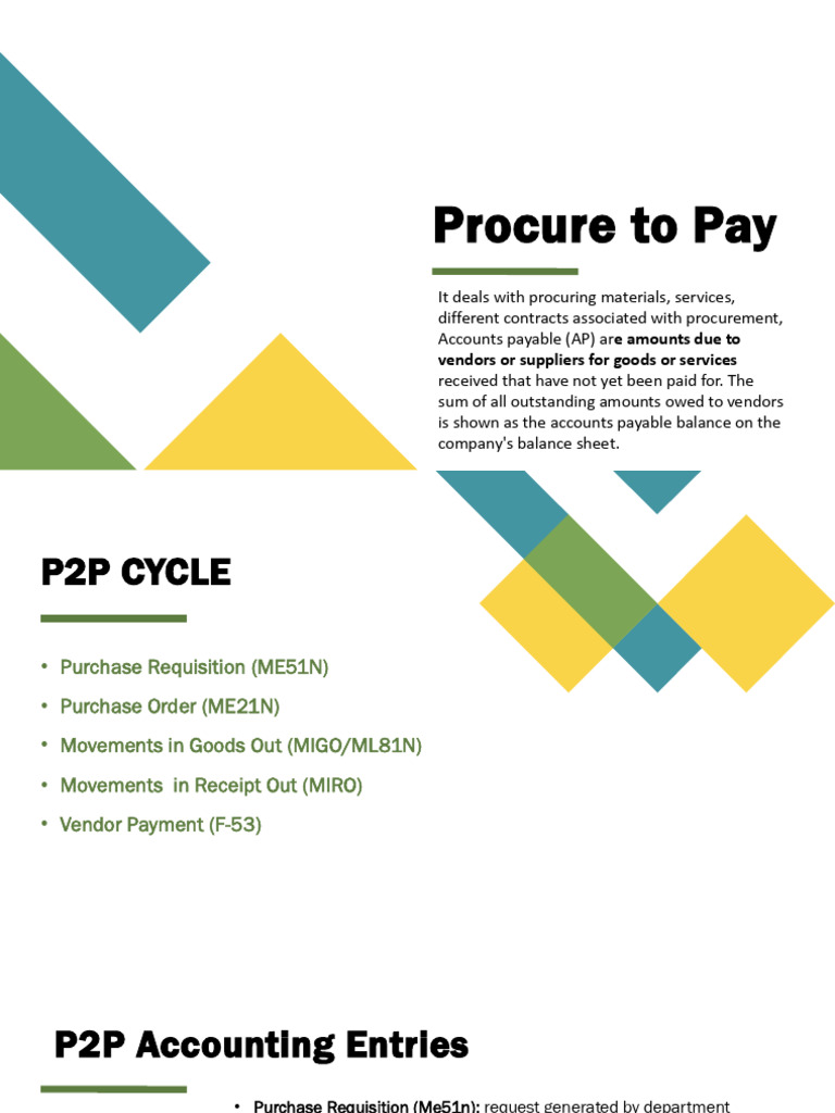 P2P and OTC Cycle | PDF | Accounts Payable | Economies