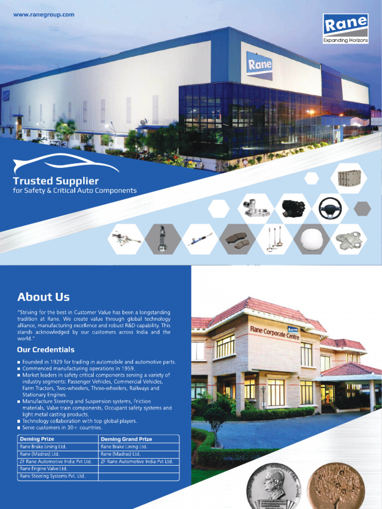 Rane Corporate Brochure Final November 2024 | PDF