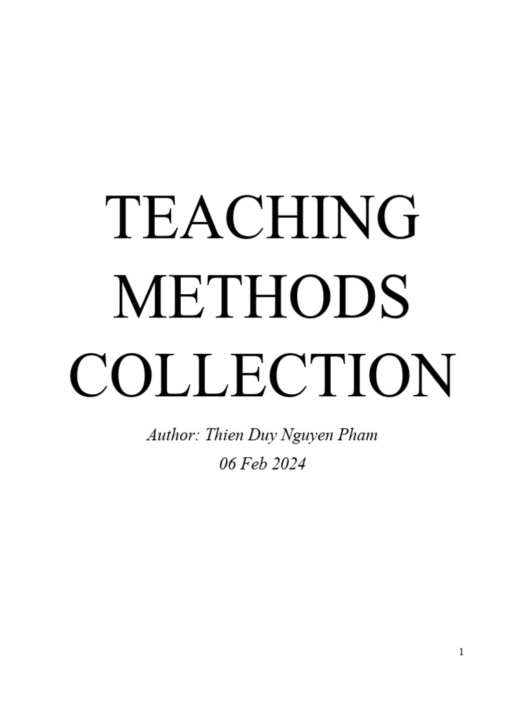 Teaching Methods Collection Book | PDF | Reading Comprehension | Learning
