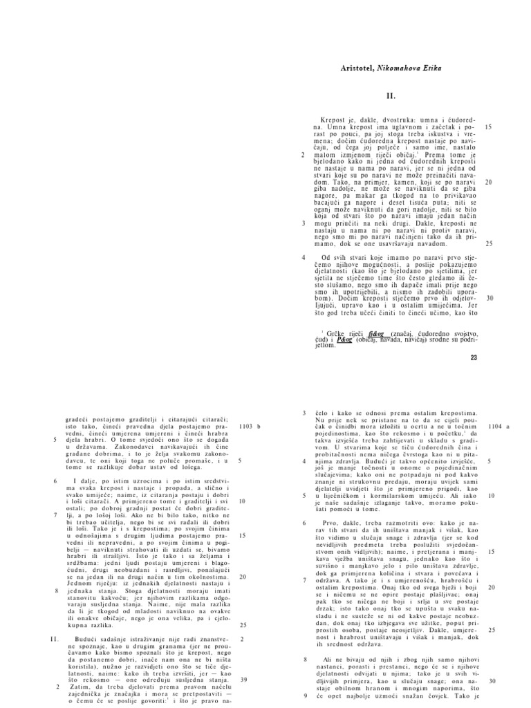 Aristotel_Nikomahova_etika_2-3 | PDF