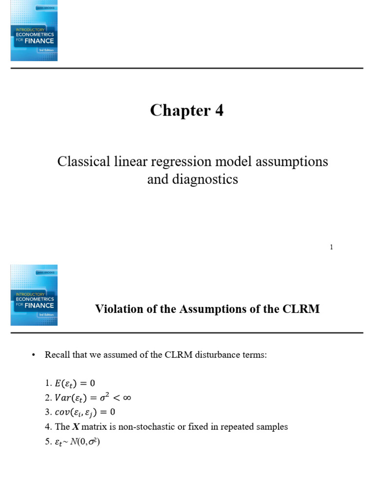 chapter-4 | PDF | Errors And Residuals | Regression Analysis