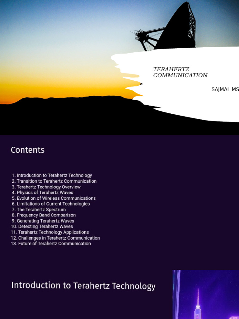 Terahertz Communication | PDF