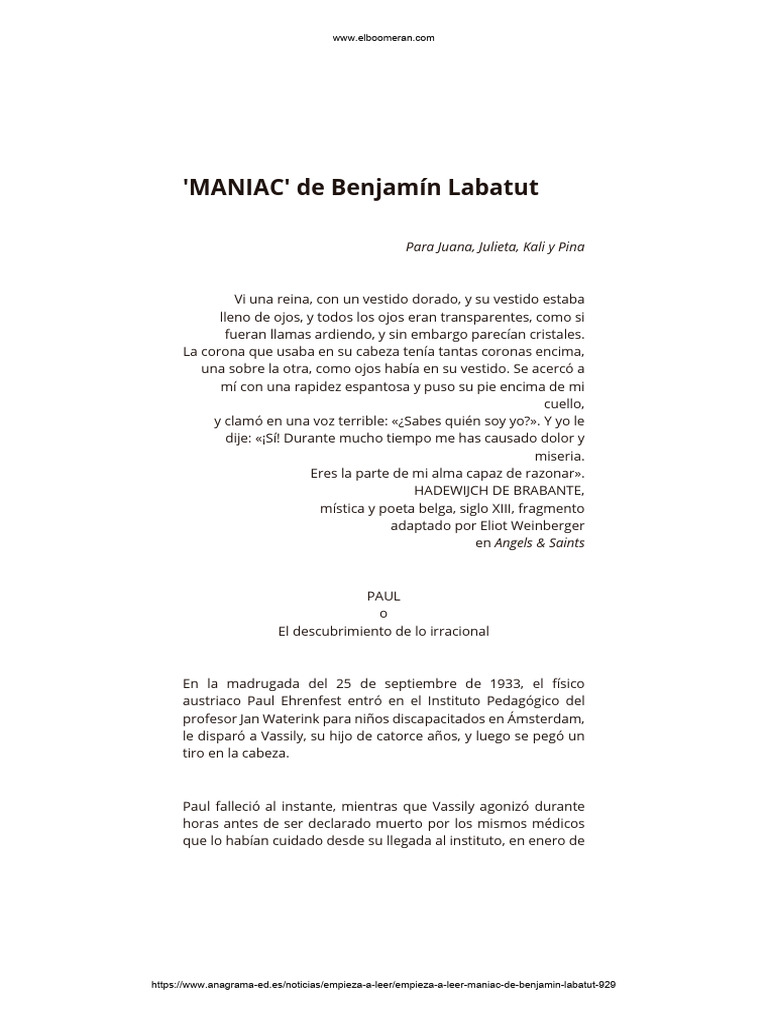 Maniac | PDF