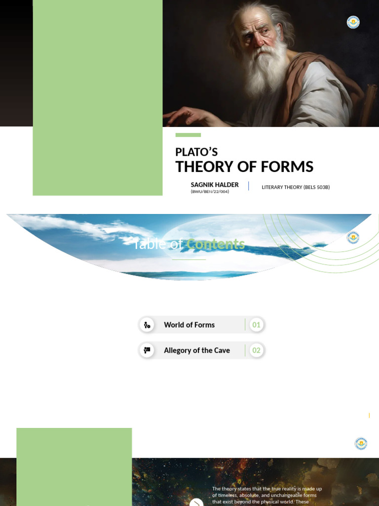 Sagnik Halder, (Bwu Ben 22 004) | PDF | Plato | Metaphysical Theories