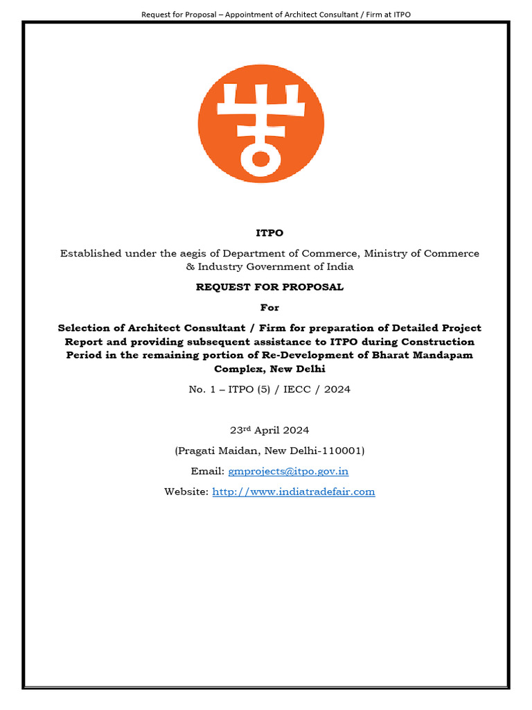 Final_ArchitectRFP | PDF | Request For Proposal | Legal Liability